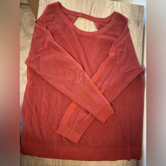 torrid | Sweaters | Torrid 2x Rust Cold Shoulder And Keyhole Back ...